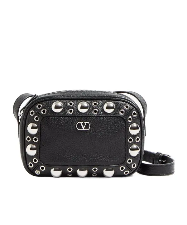 Valentino Garavani Vlogo Signature Zip-up Crossbody Bag - Black
