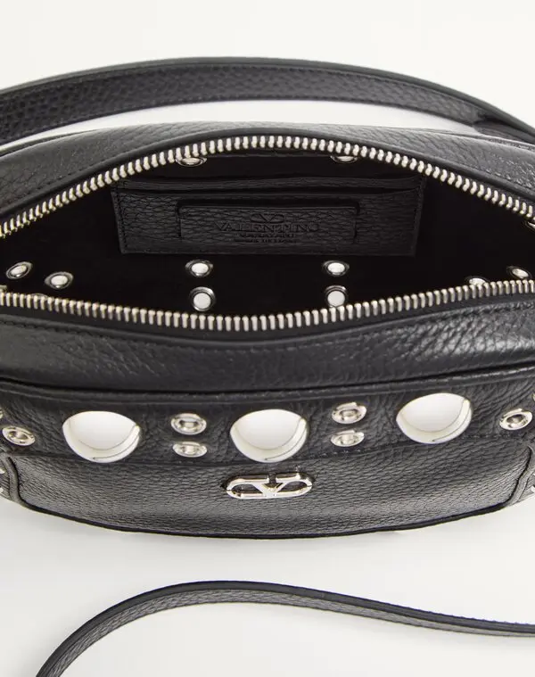Valentino Garavani Vlogo Signature Zip-up Crossbody Bag - Black