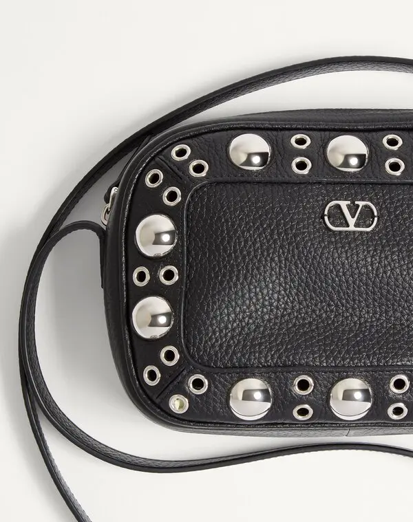 Valentino Garavani Vlogo Signature Zip-up Crossbody Bag - Black