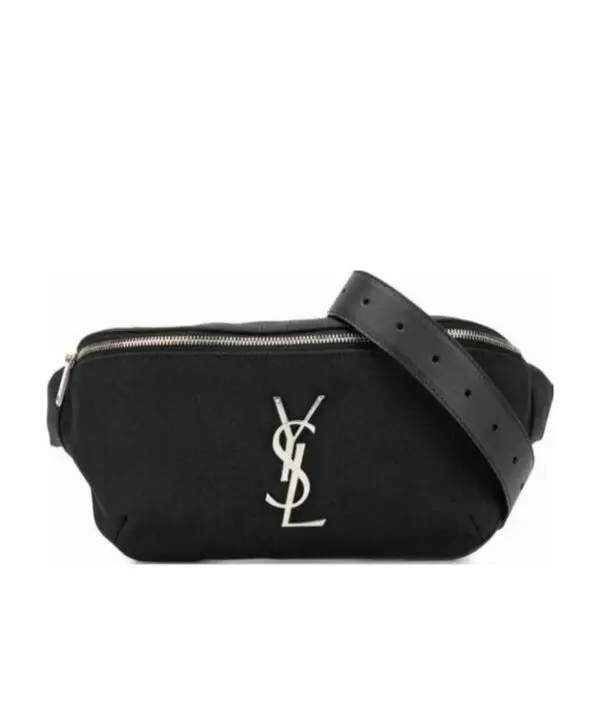 Saint Laurent Monogram Belt Bag - Black