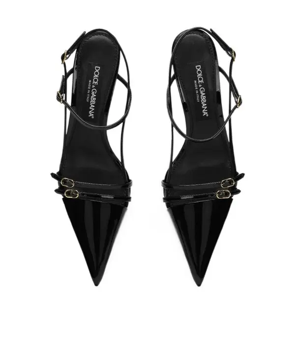 Dolce & Gabbana Dg Logo Plaque Slingbacks
