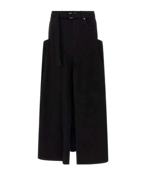 Sacai Belted Denim Skirt