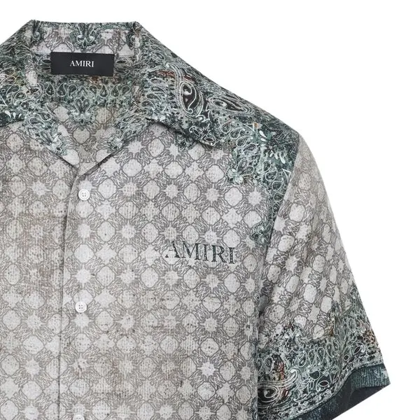 Amiri Bandana Print Short Sleeve Shirt