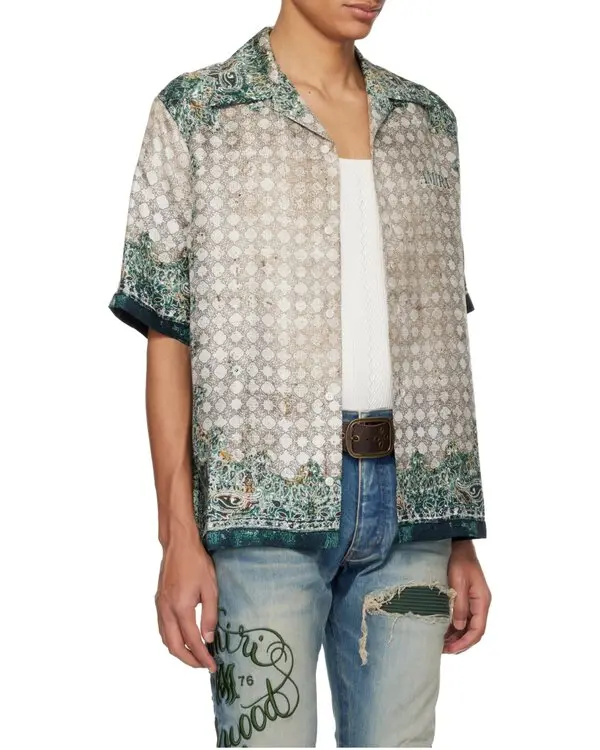 Amiri Bandana Print Short Sleeve Shirt