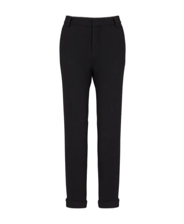 Balmain High-rise Tapered Trousers - Black