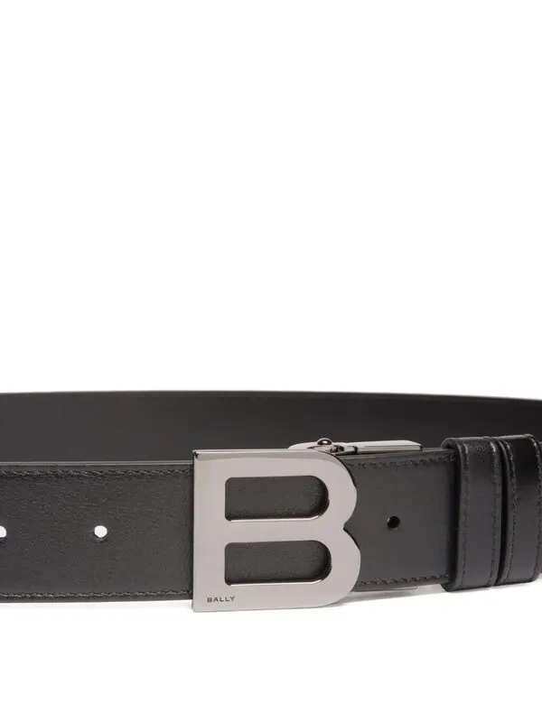Bally B Buckle Leather Belt