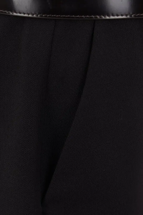 Prada Belted Midi Skirt