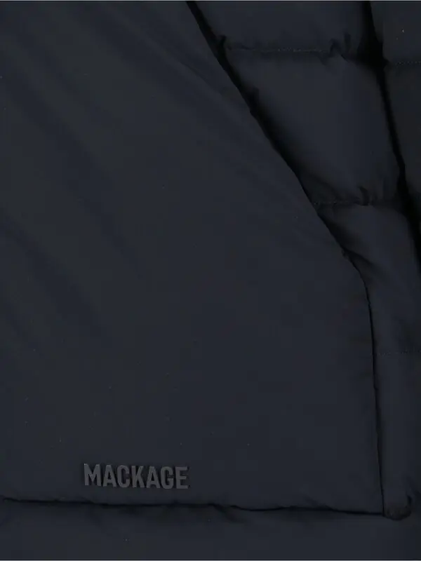 Mackage Zip-up Drawstring Down Jacket With Quilted Detailing