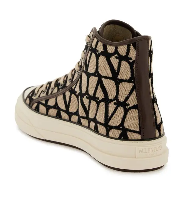Valentino Garavani Tootaloop" Round Toe High-top Sneakers - Multicolor