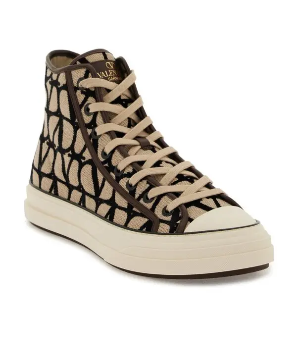 Valentino Garavani Tootaloop" Round Toe High-top Sneakers - Multicolor