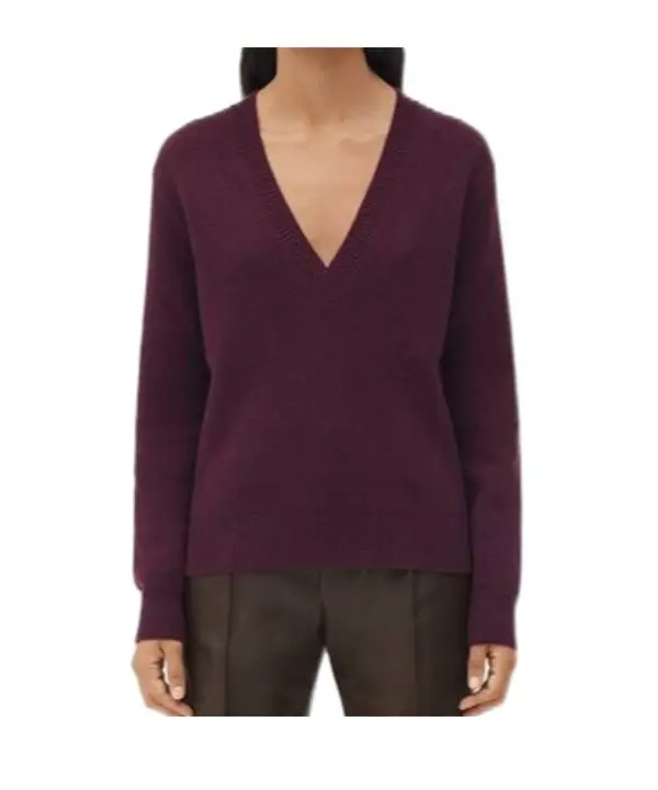 Bottega Veneta V-neck Long-sleeved Jumper - Black