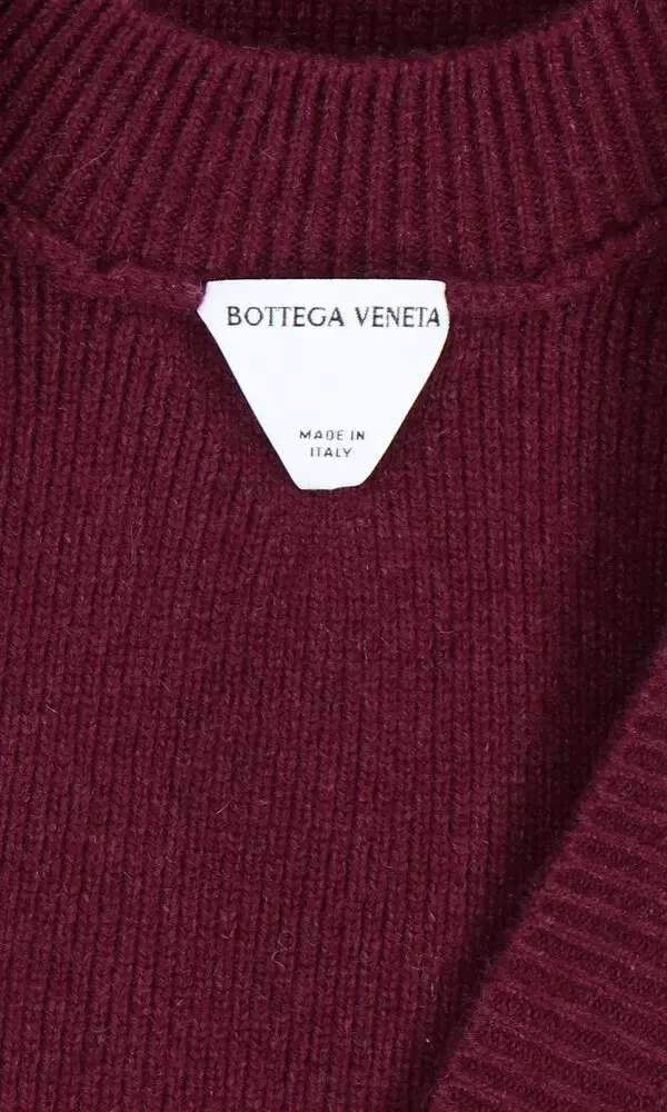 Bottega Veneta V-neck Long-sleeved Jumper - Black