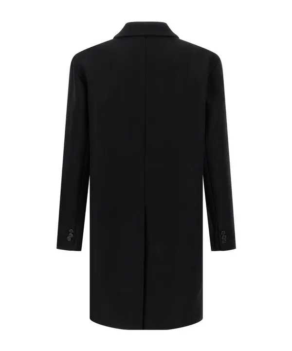 Dsquared2 Button-fastening Wool Coat With Notched Lapel