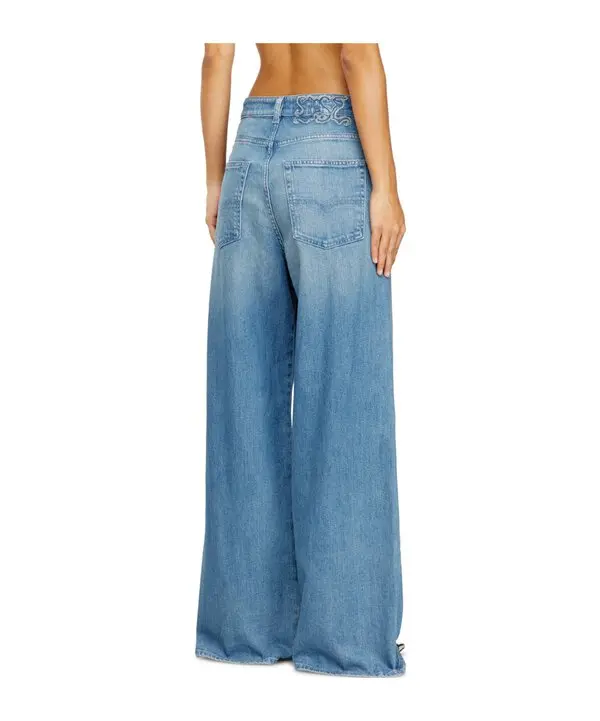 DIESEL® 1996 D-sire-s6 Embroidered Jeans - Medium Blue