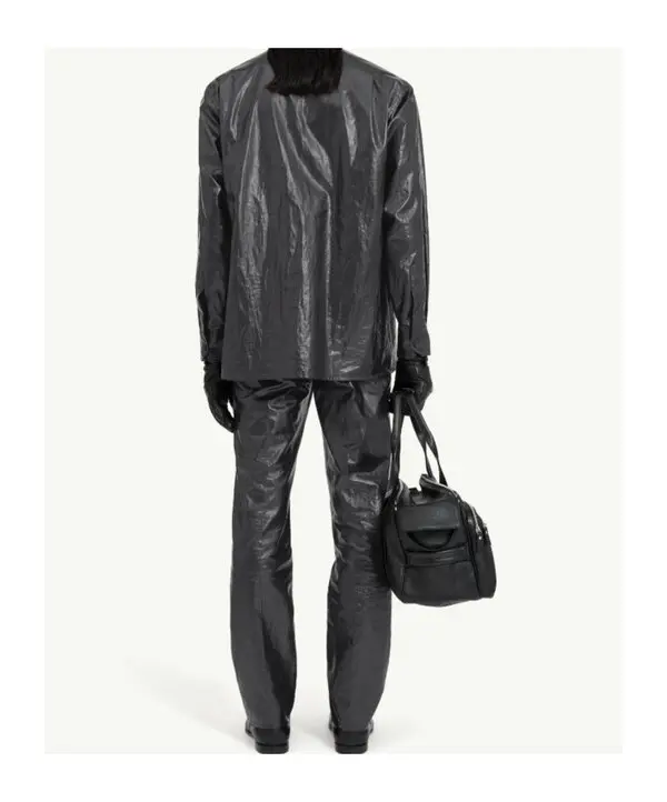 MAISON MARGIELA Shiny Coated Shirt - Black