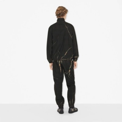 Burberry Zip-up Jacket With Checked Print