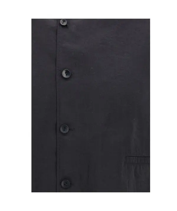 LEMAIRE Button-up Long-sleeved Shirt - Black