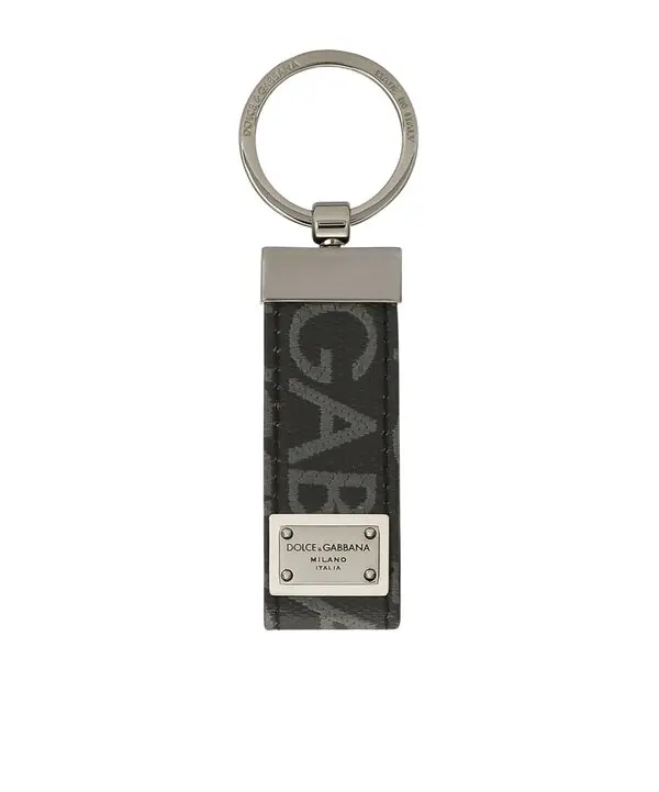 Dolce & Gabbana Dolce Gabbana Logo Plaque Keychain - Multicolor