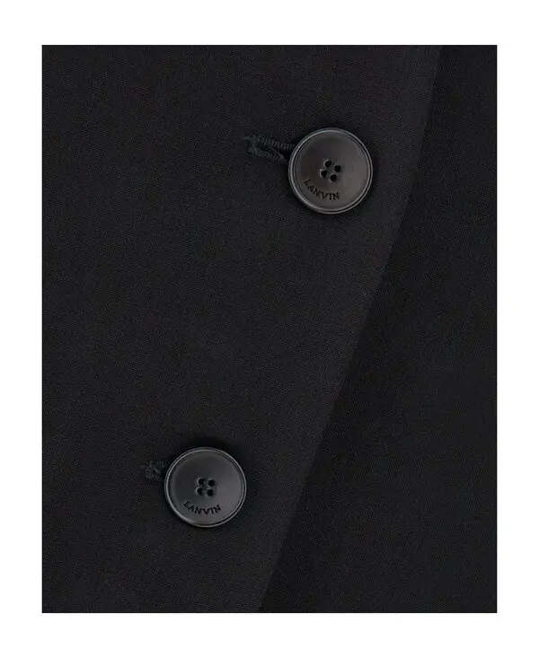 LANVIN Button-detailed Tailored Mini Skirt