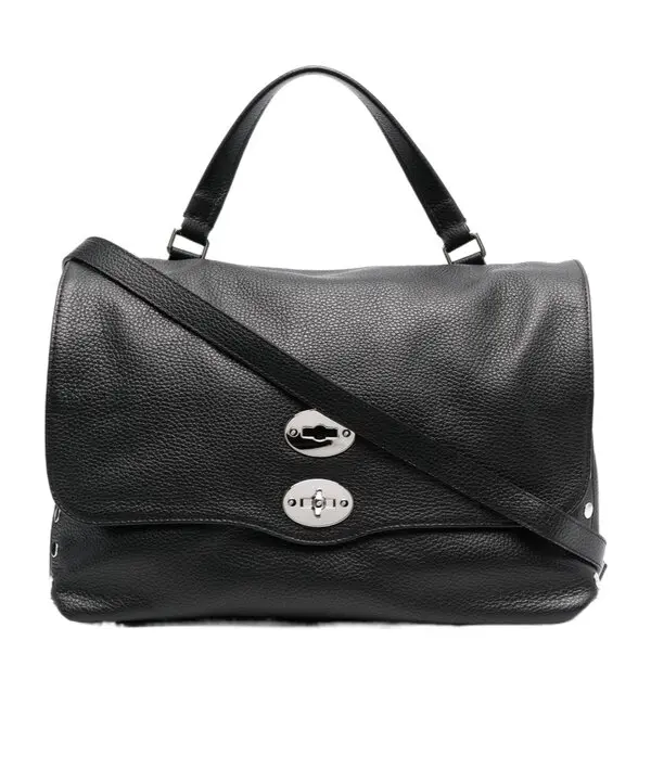 ZANELLATO Logo Shoulder Bag - Black