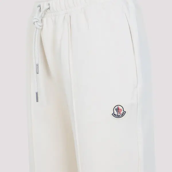 Moncler Logo Patch Drawstring Pants - White