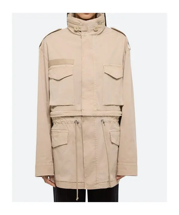 Helmut Lang Convertible Field Jacket With Drawstring Waist