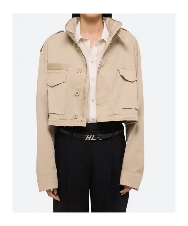 Helmut Lang Convertible Field Jacket With Drawstring Waist