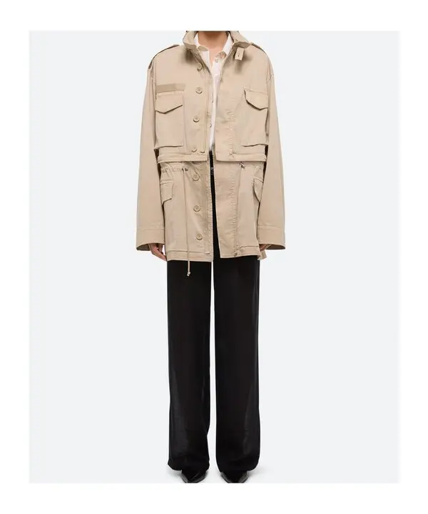 Helmut Lang Convertible Field Jacket With Drawstring Waist