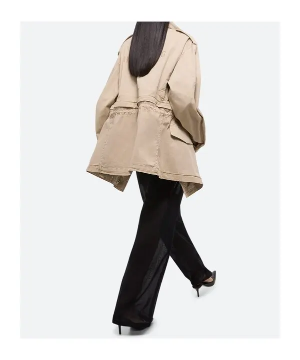 Helmut Lang Convertible Field Jacket With Drawstring Waist