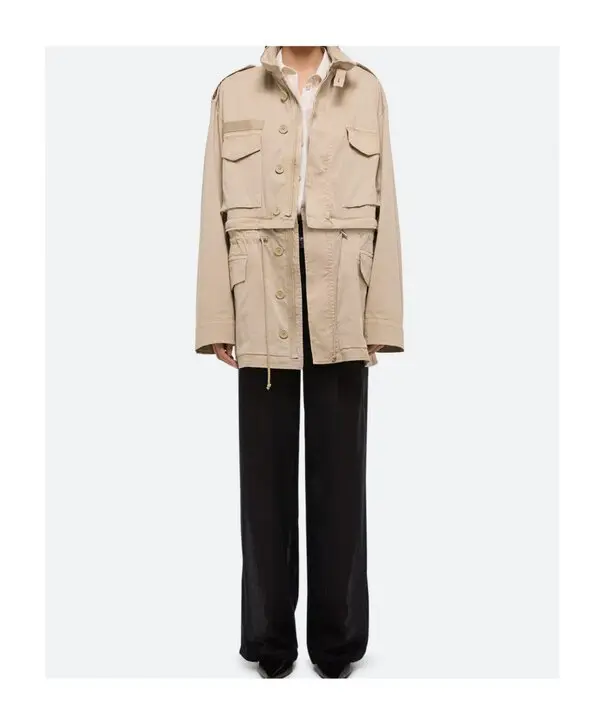 Helmut Lang Convertible Field Jacket With Drawstring Waist