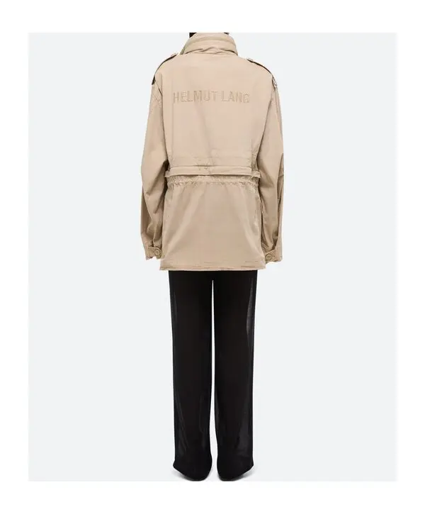 Helmut Lang Convertible Field Jacket With Drawstring Waist