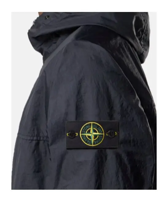 Stone Island Hooded Jacket With Logo Patch