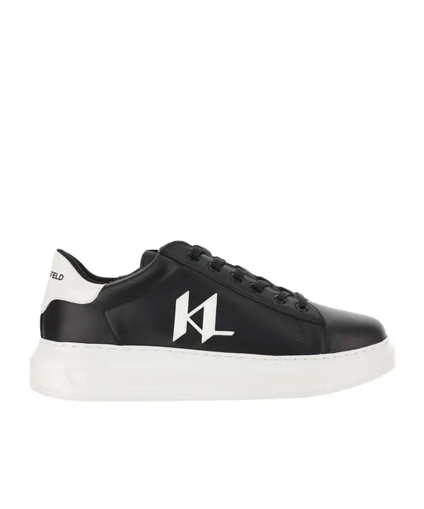 Karl Lagerfeld Logo-appliqué Leather Sneakers