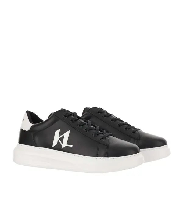 Karl Lagerfeld Logo-appliqué Leather Sneakers