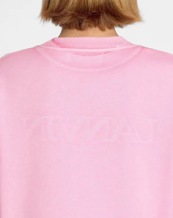 LANVIN Logo Embroidered Crewneck Sweatshirt