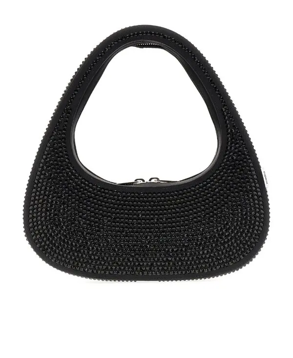 Coperni Studded Zippered Shoulder Bag - Black