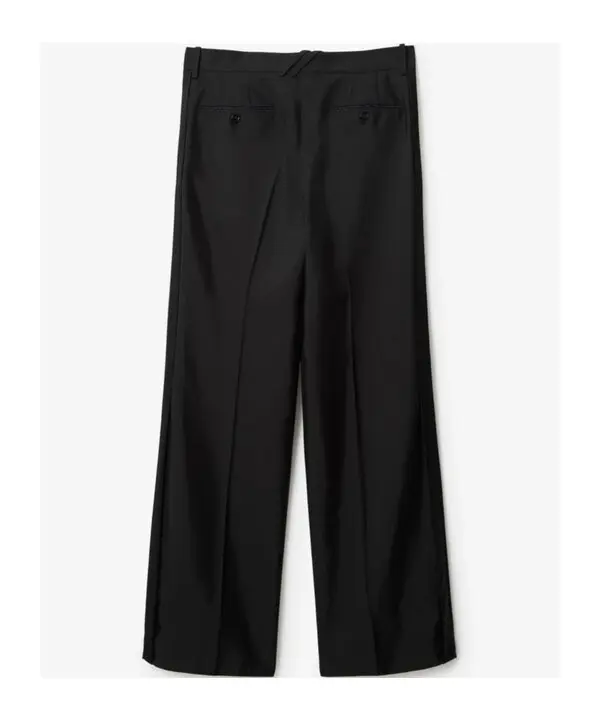 Burberry Tailored Trousers With Logo Charm