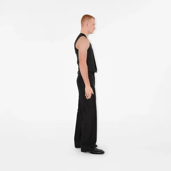 Burberry Tailored Trousers With Logo Charm