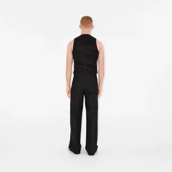 Burberry Tailored Trousers With Logo Charm