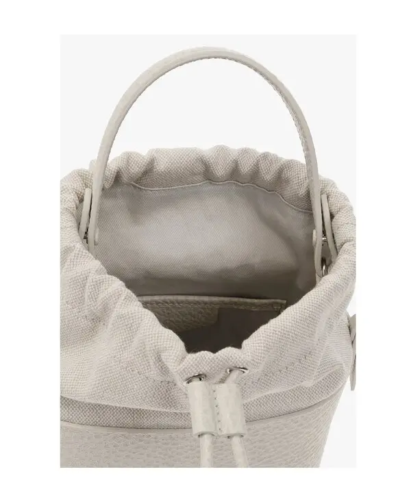 MAISON MARGIELA 5ac Drawstring Bucket Bag - Light Grey