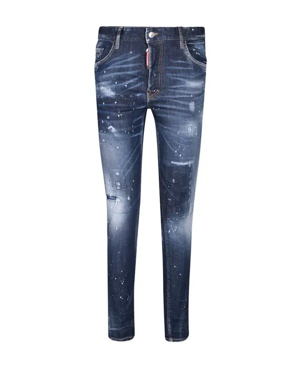 Dsquared2 Ripped Wash Super Twinky Jeans - Blue