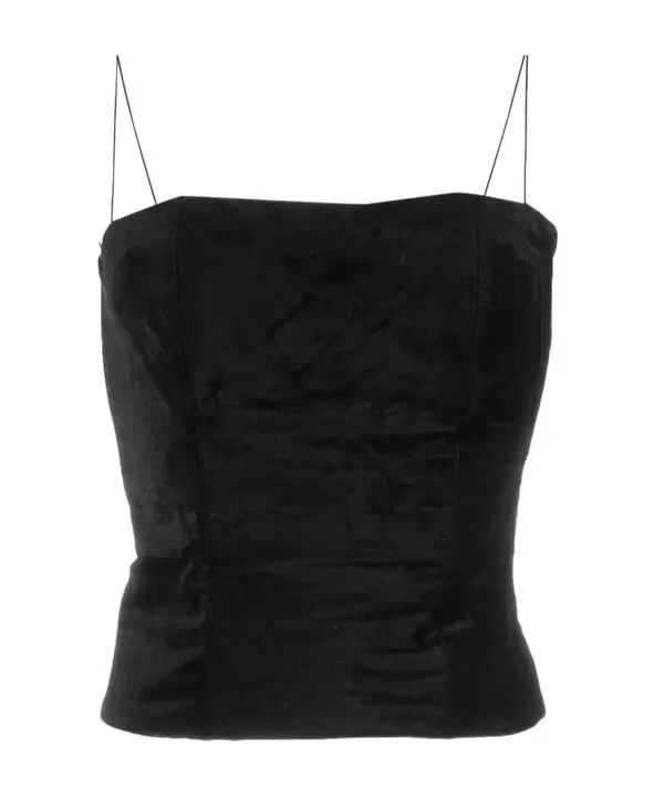 FORTE_FORTE Spaghetti Strap Camisole - Black