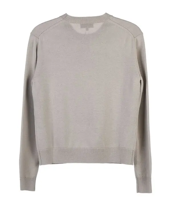 Kenzo Long-sleeved Sweater With Rib Trim - Gray