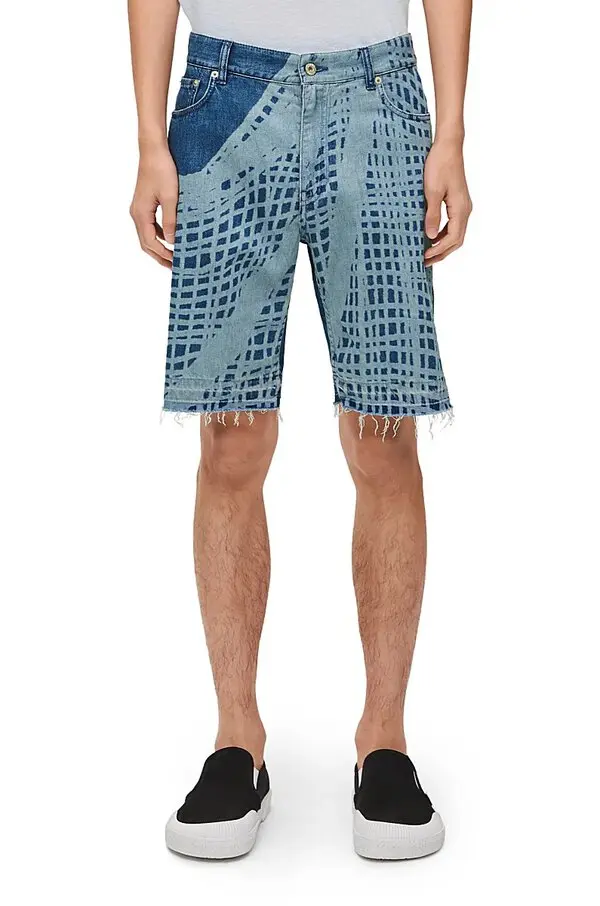 Loewe Printed Denim Shorts