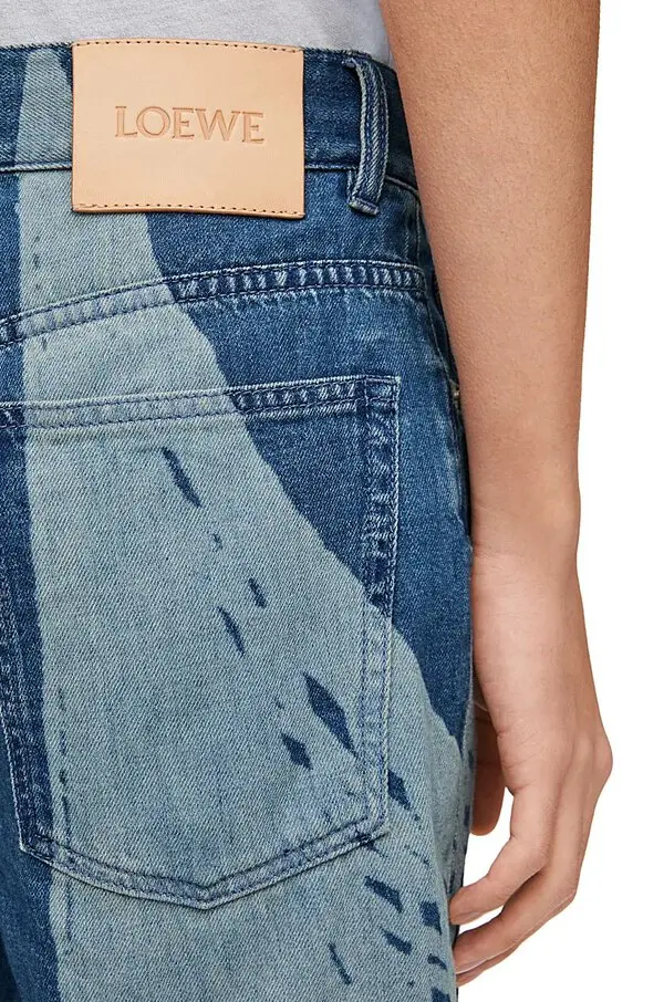 Loewe Printed Denim Shorts