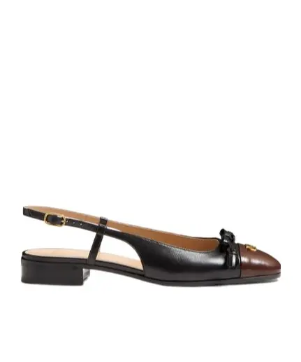 Valentino Garavani Bow Detailed Slingback Flats
