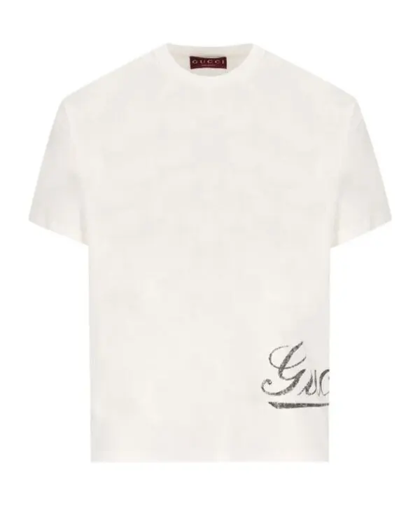 Gucci Logo Printed Crewneck T-shirt