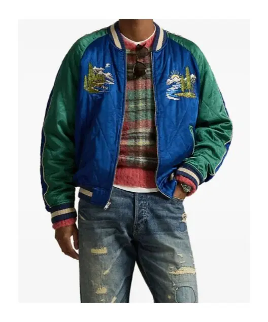 Polo Ralph Lauren Embroidered Quilted Bomber Jacket
