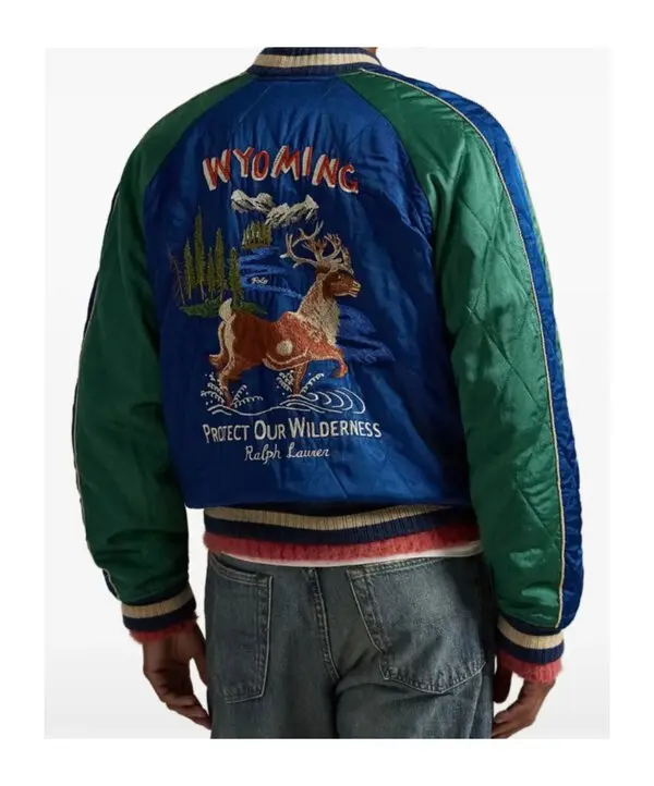 Polo Ralph Lauren Embroidered Quilted Bomber Jacket