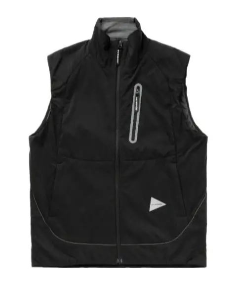 AND WANDER Sleeveless Zip Gilet